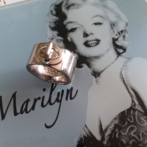 Coach | Jewelry | Vintage Coach Silver Turnlock Ring | Poshmark